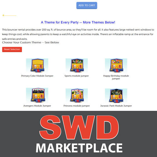 Product Option Selector – Spider Web Development