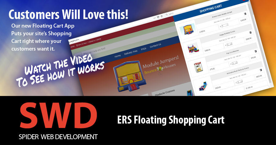 ERS Floating Shopping Cart – Spider Web Development